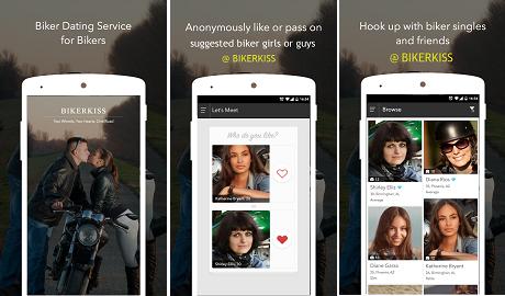 Bikerkiss dating app provides an easy dating way for single biker